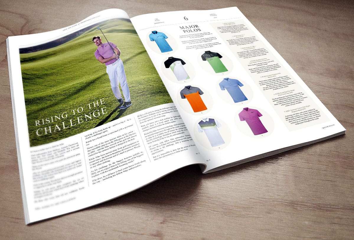 Golf Print Design, Print Production, Golf Media Design